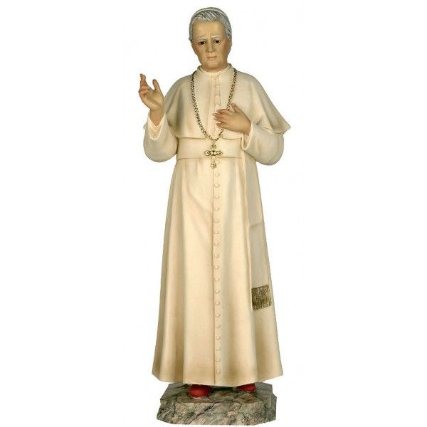 Statue Pie X Polychrome Antique